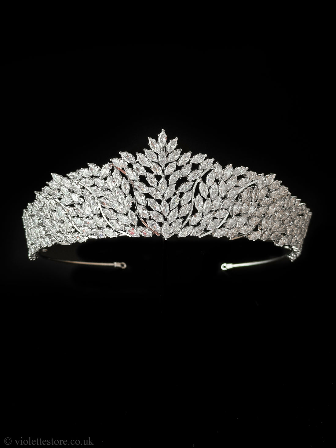 Wedding Tiara, Crystal Tiara, Bride Tiara, Bridal CZ Luxury Tiara ...