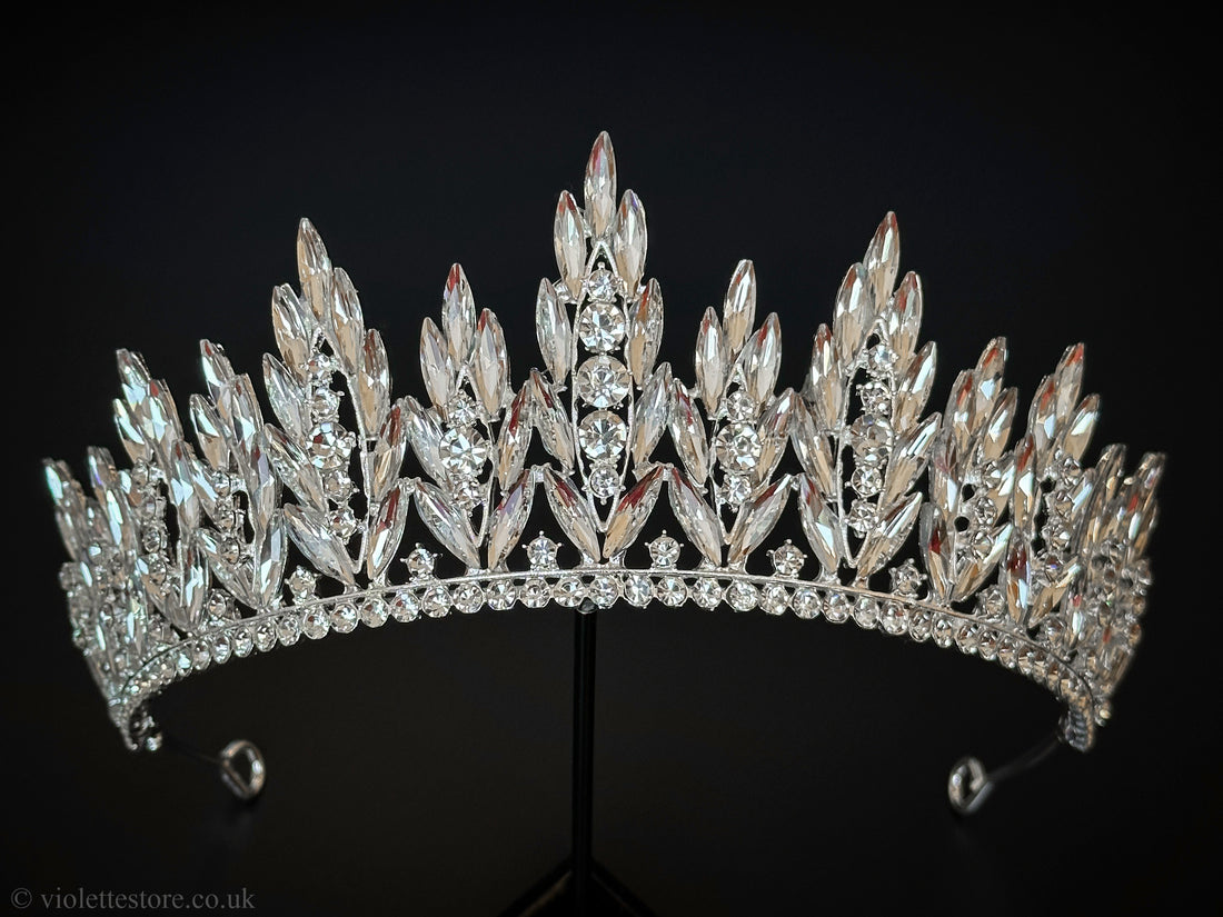 Wedding Tiara for Brides, Bridal Tiara for Wedding Day, Crystal Tiara ...