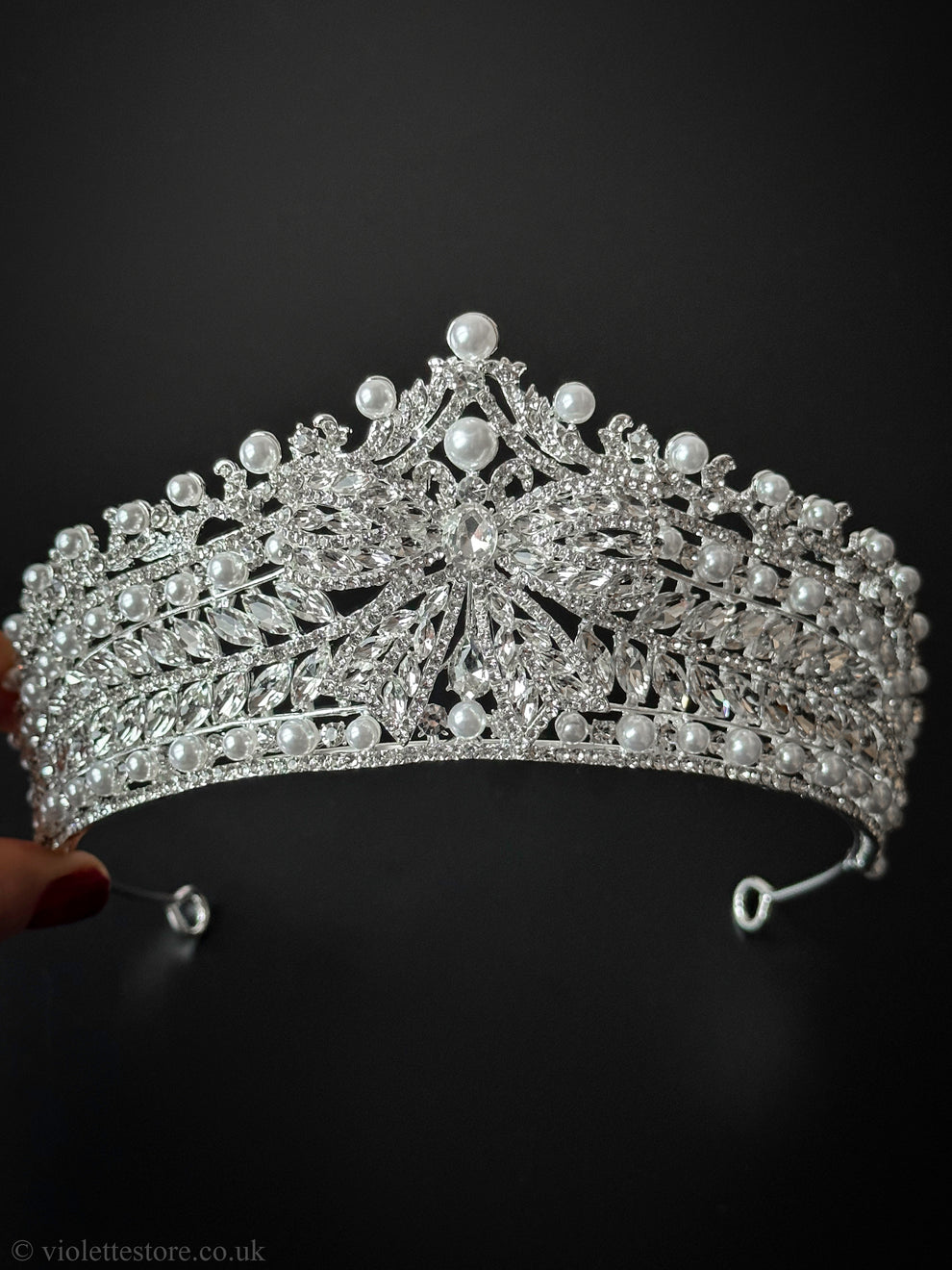 Wedding Tiara for Bride UK, Wedding Crown for Bride, Bridal Tiara in ...